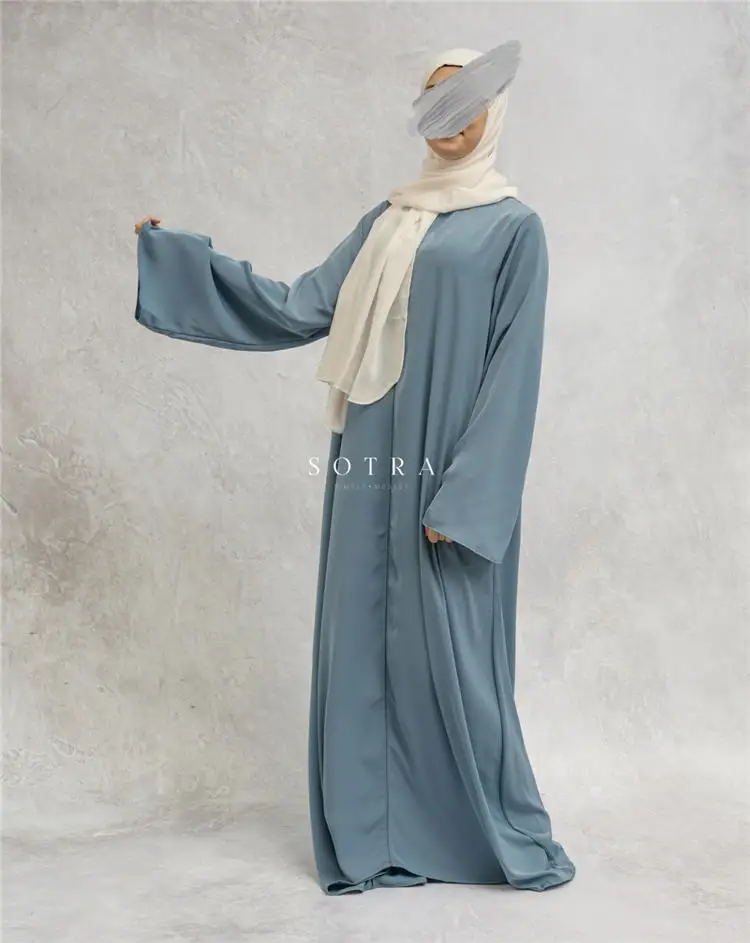 Traditional Islamic Prayer Robe Hijab Abayas Dress Oversized Ruffles ...