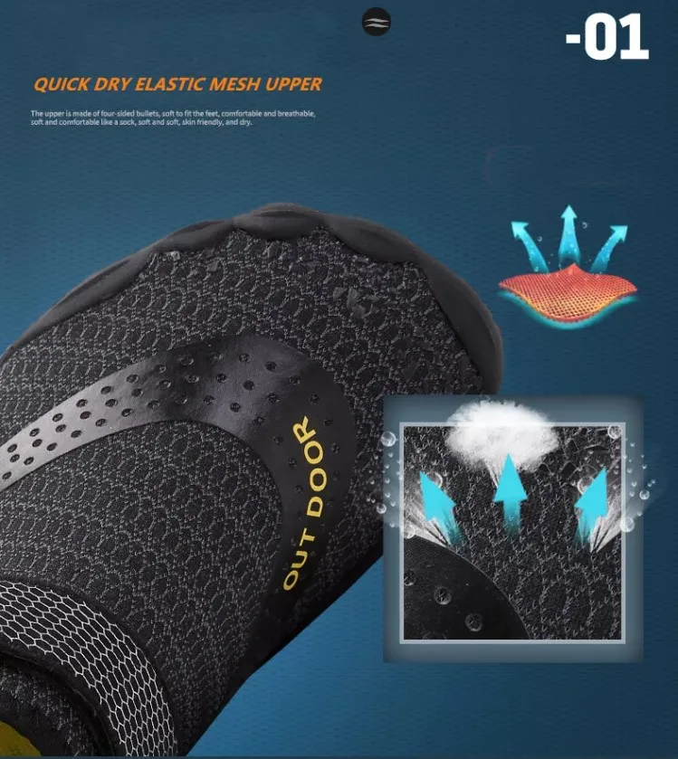 HEVA Water Shoes - Quick Dry, Fashionable Aqua Footwear