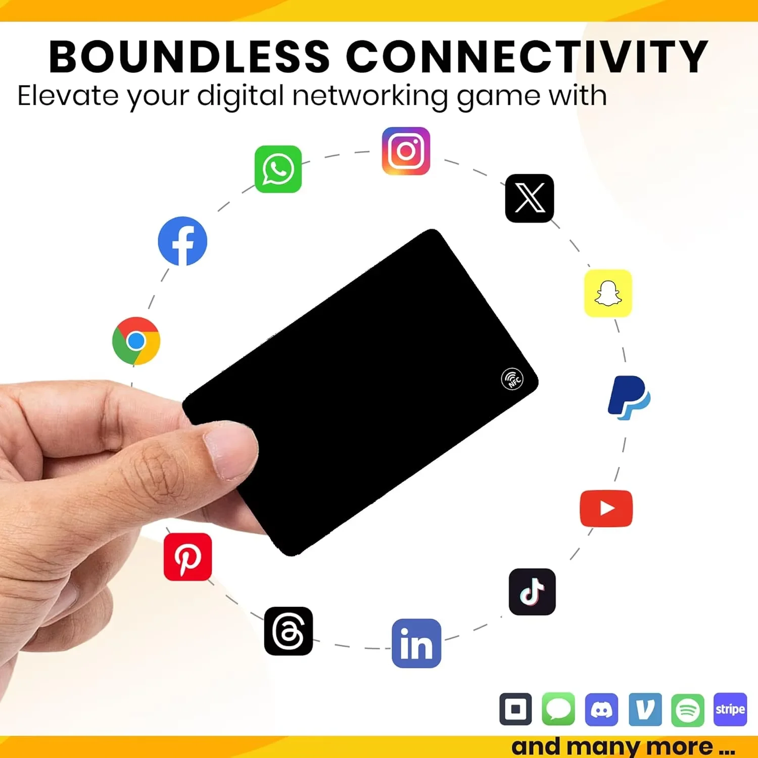 Custom Printable Social Media 13.56mhz 213 215 216 Smart Digital RFID ...