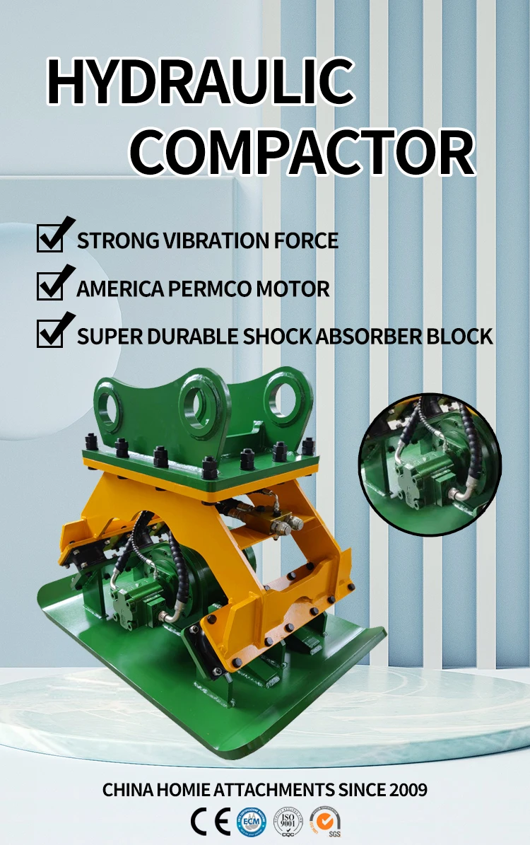 Hydraulic Vibro Soil Plate Compactor For Excavator - Buy Hydraulic ...