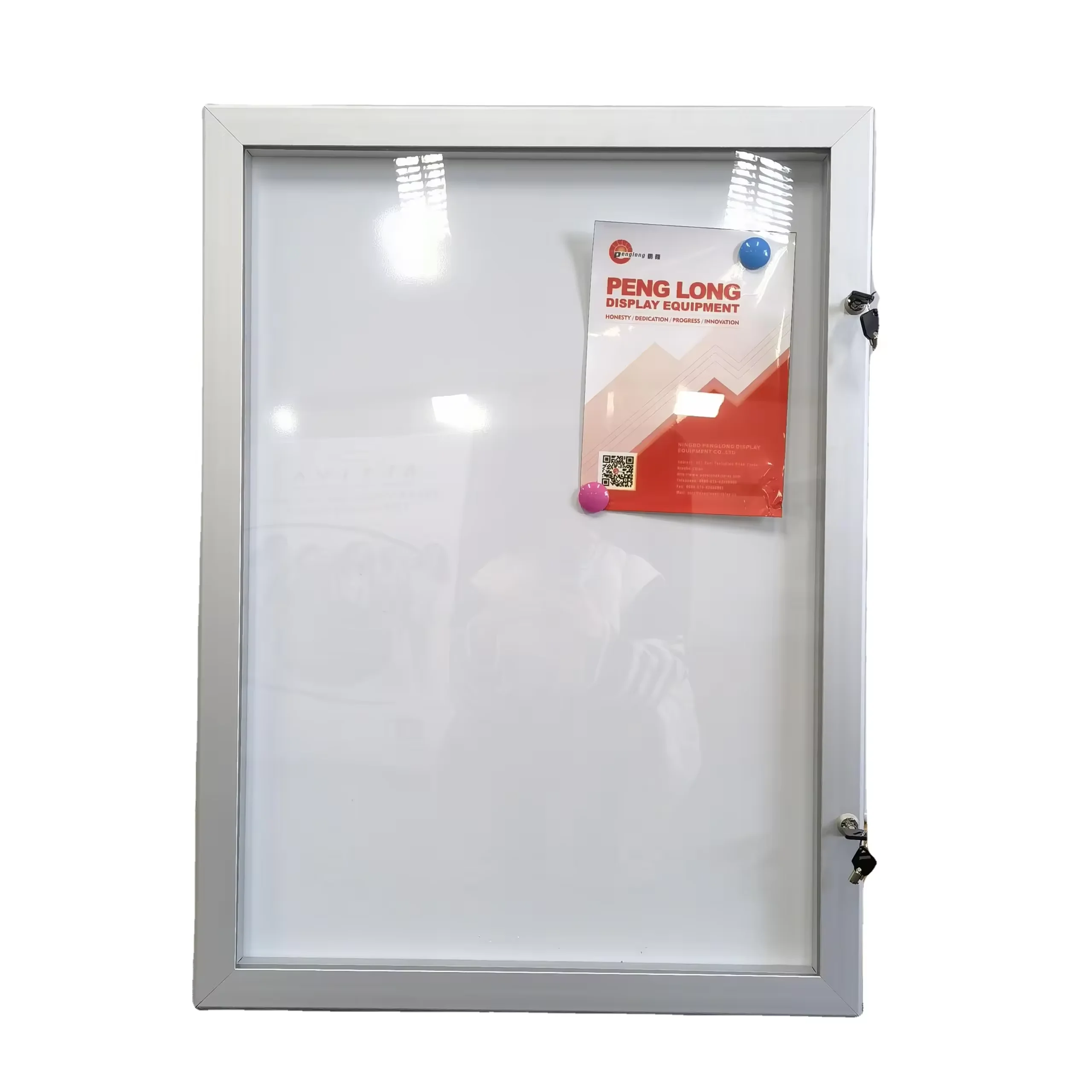 Secure and Stylish Outdoor Notice Board - Aluminum Poster Locking Case