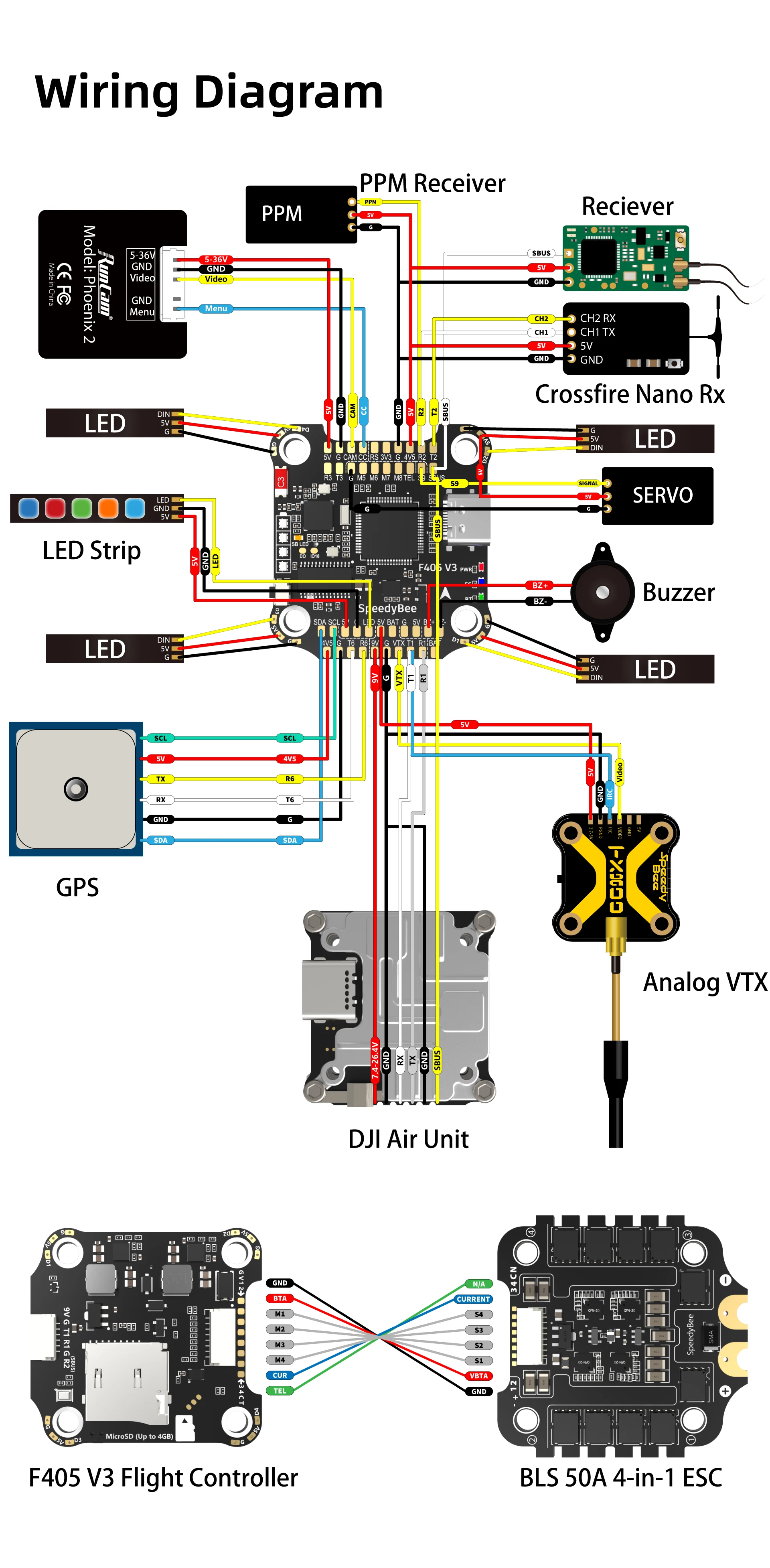 Speedybee F405 V3 50A Stack Fc Ecs Bmi270 30X30 Flight Controller Bls 4 ...