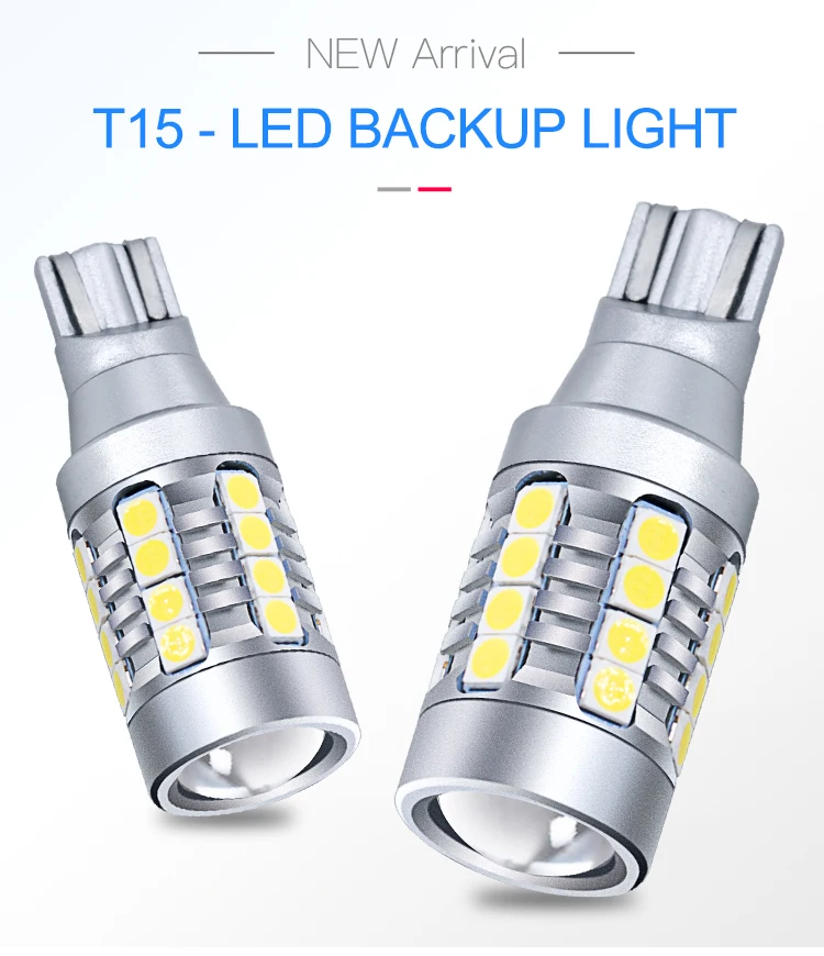 Super Bright White T15 T16 W16W 3030 28SMD LED Car Auto Reverse Light ...