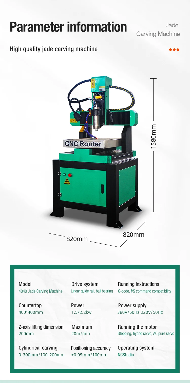 4040/6060 Cnc Jade Carving Machine Stone Engraving Machine Changjun ...