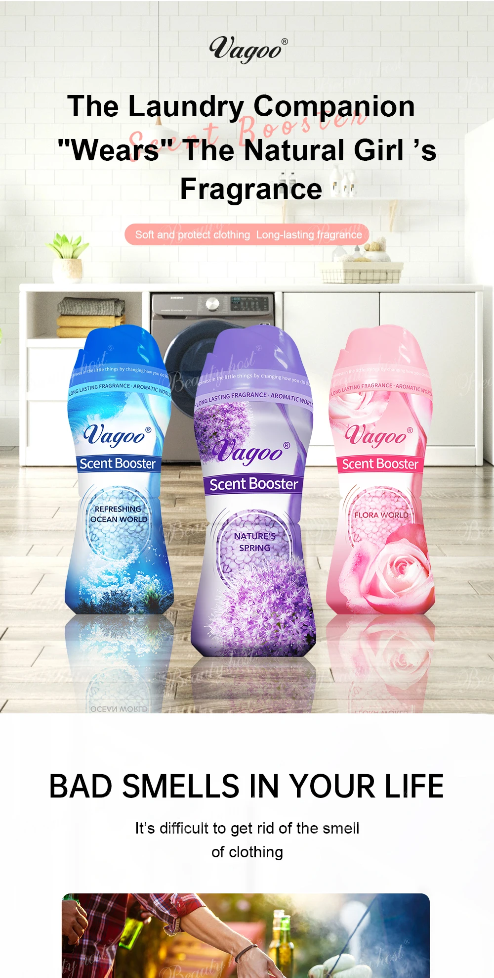 Laundry Fragrance Beads - Long Lasting Softener Scent Boosters