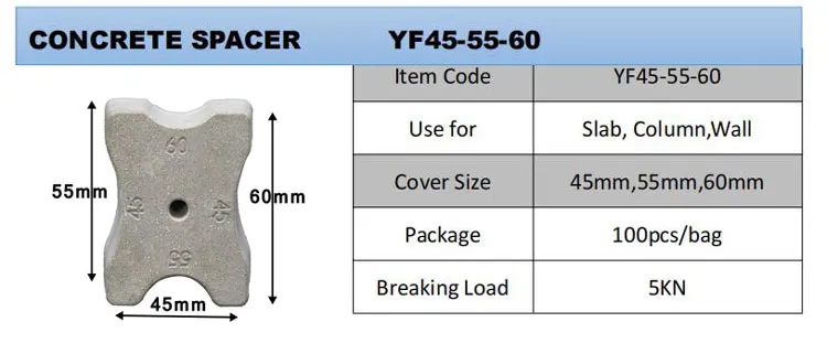 Heavy Duty Concrete Spacers - Durable Foundation Solutions