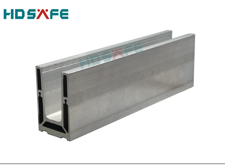 HDSAFE Frameless U Channel Aluminum Balcony Railing