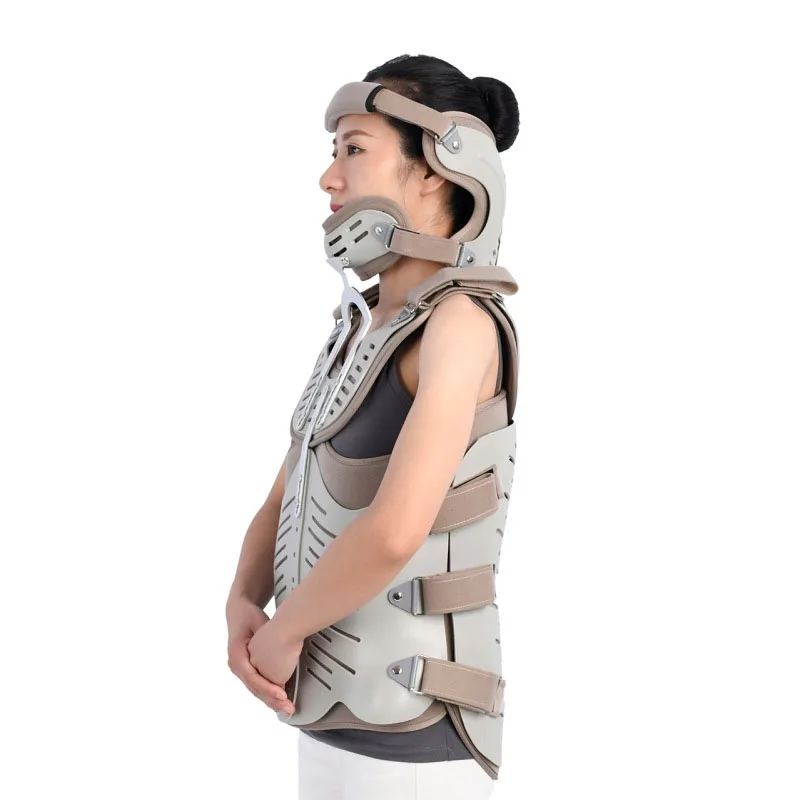 Adjustable Cervical Thoracic Orthosis Head Neck Chest Fixed Brace ...