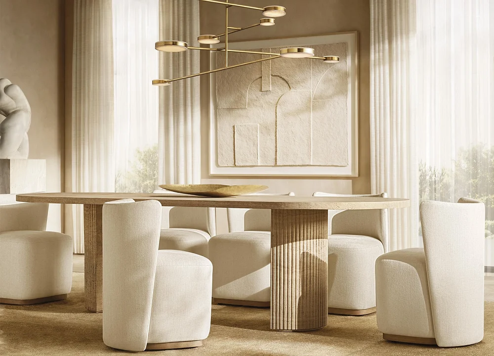 Luxury Custom Table Dinning Room Furniture - White Oak