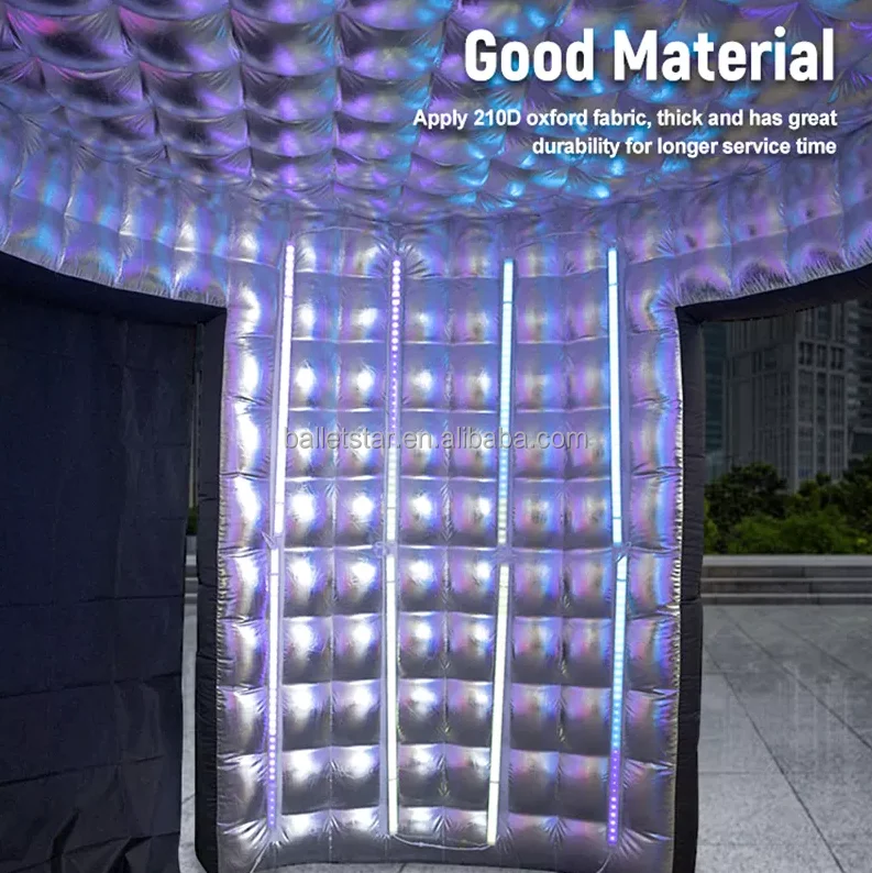 3 Doors Inflatable LED Photo Booth Tent - 10x10 Customized