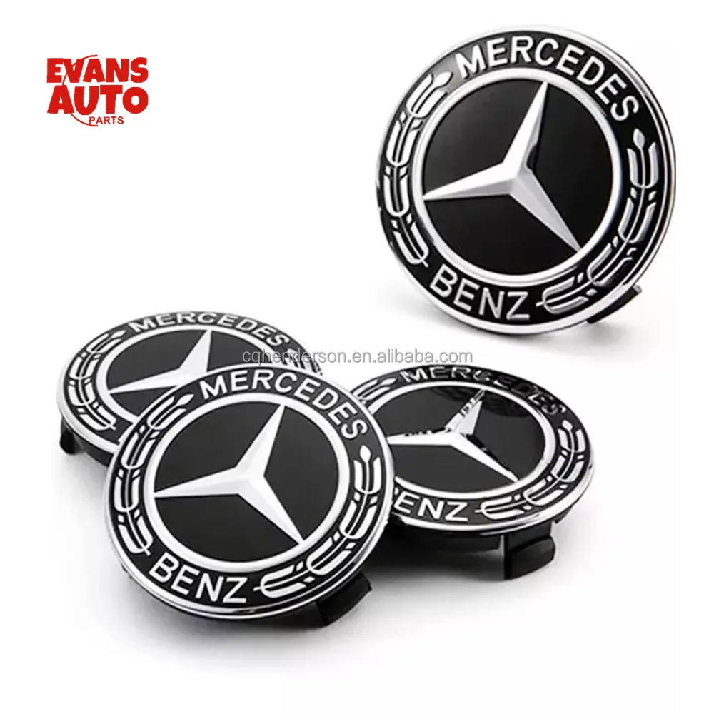 75mm Wheel Center Caps Wheel Hub Caps For Mercedes Benz Wheel Center ...