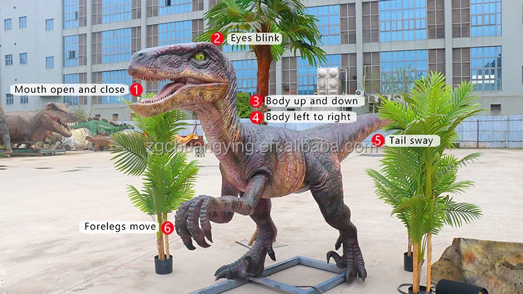 Jurassic Amusement Park Raptor - Life Size Velociraptor
