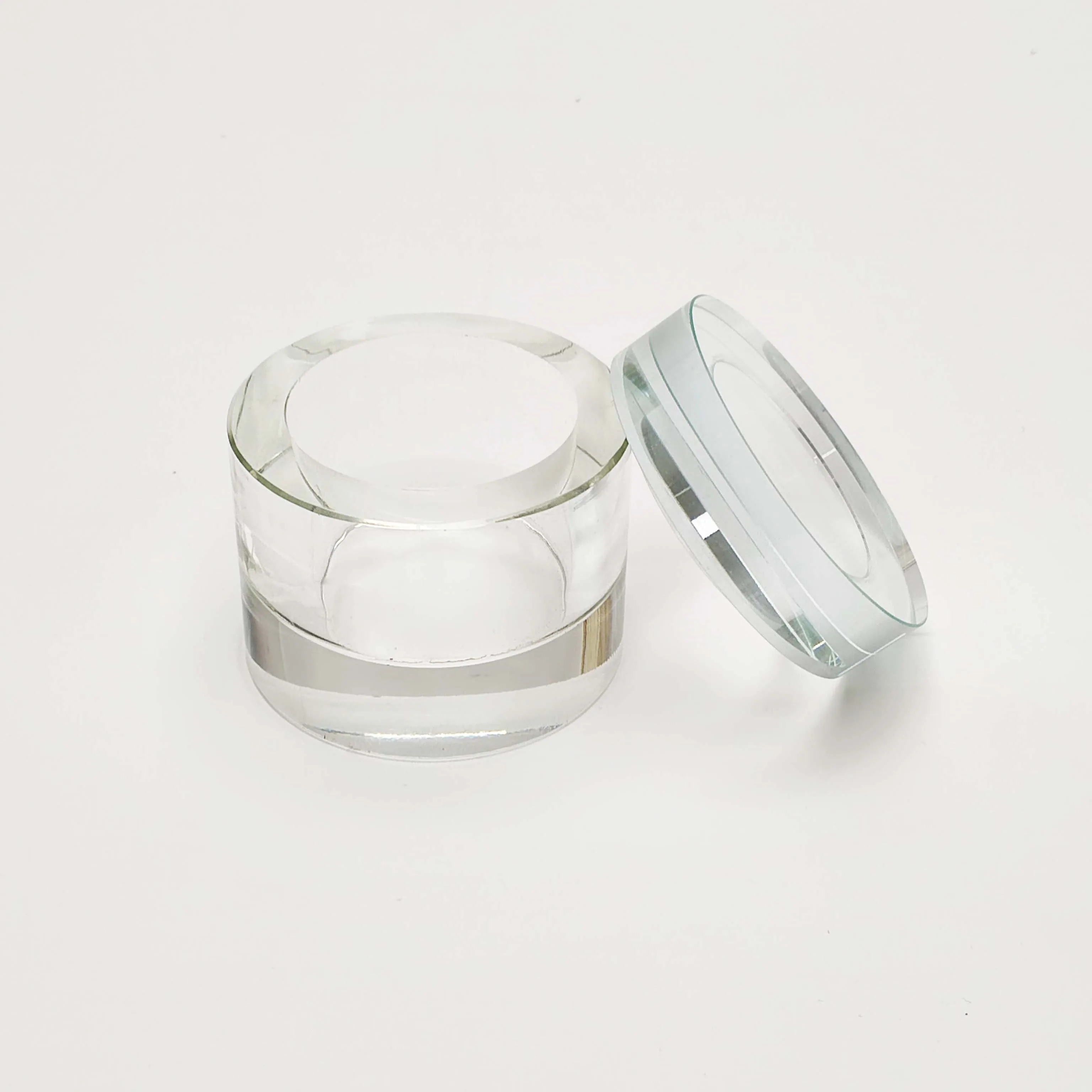 Clear Pink AB Color Crystal Nail Liquid Cup Monomer Round Glass Nail ...