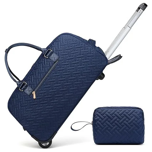 Unisex Wheeled Backpack Trolley Bag With Spinner Caster Carry On ...