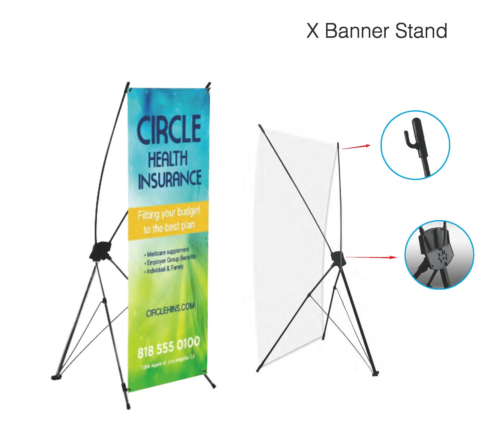 Wholesale Portable RTS Aluminium 80x200cm Retractable Pull up Banner ...