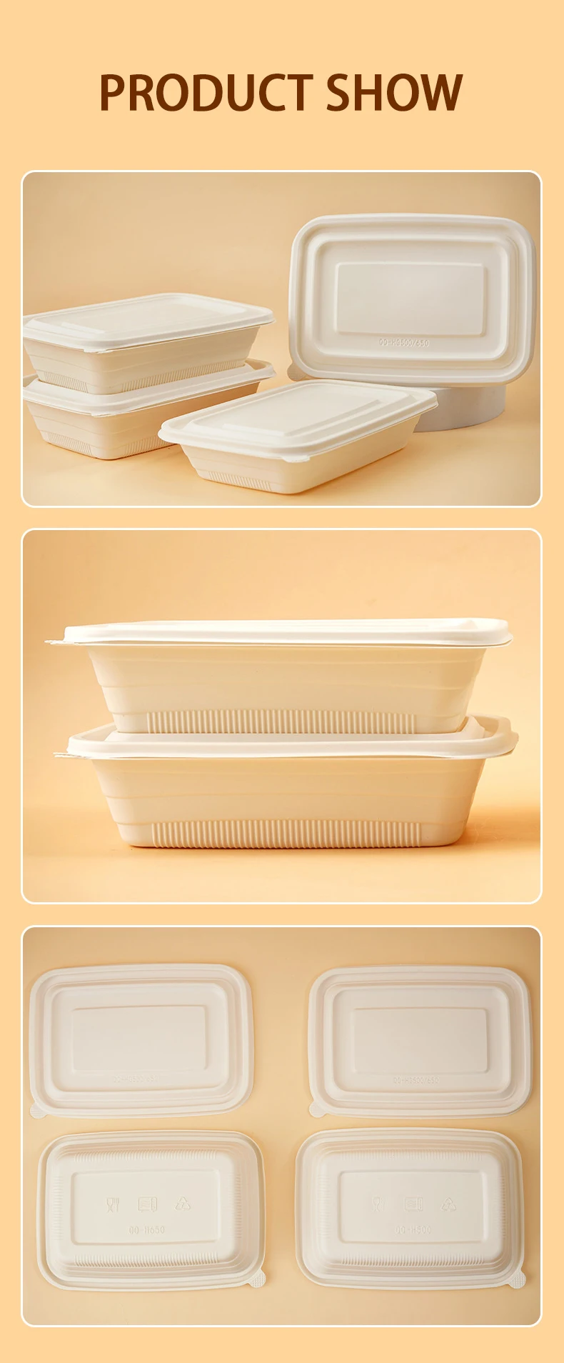 Factory Price Biodegradable Microwavable Cornstarch Food Grade ...