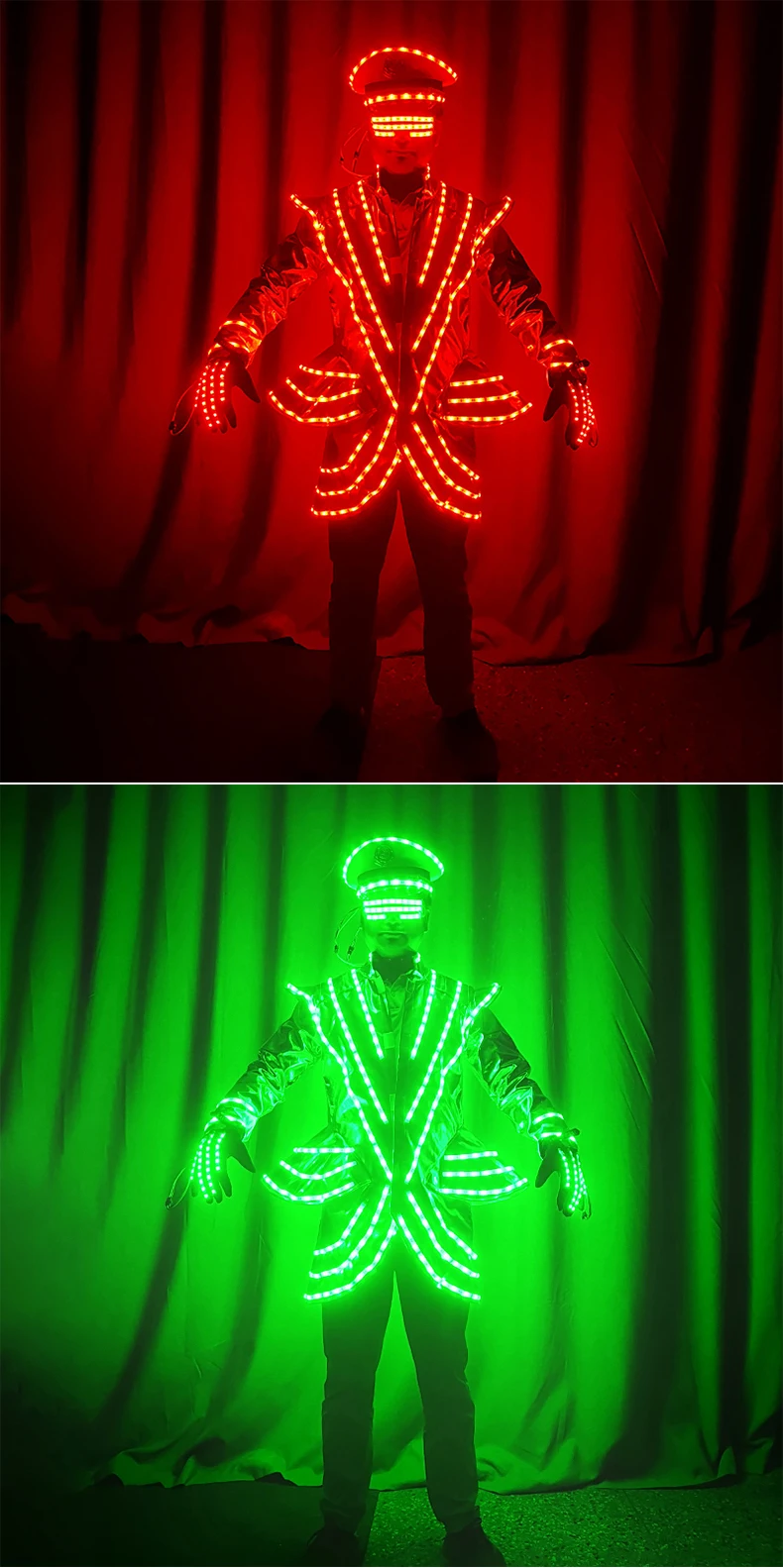 Bar Led Luminous Flash Suit,Nightclub Vip Wine Luminous Suit,Online Red ...