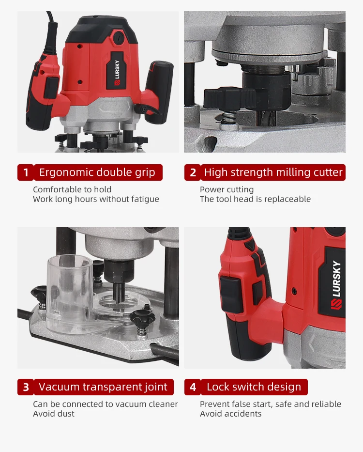 Lursky 1500w Wood Trimmer Router Wood Router Table From China Electric ...