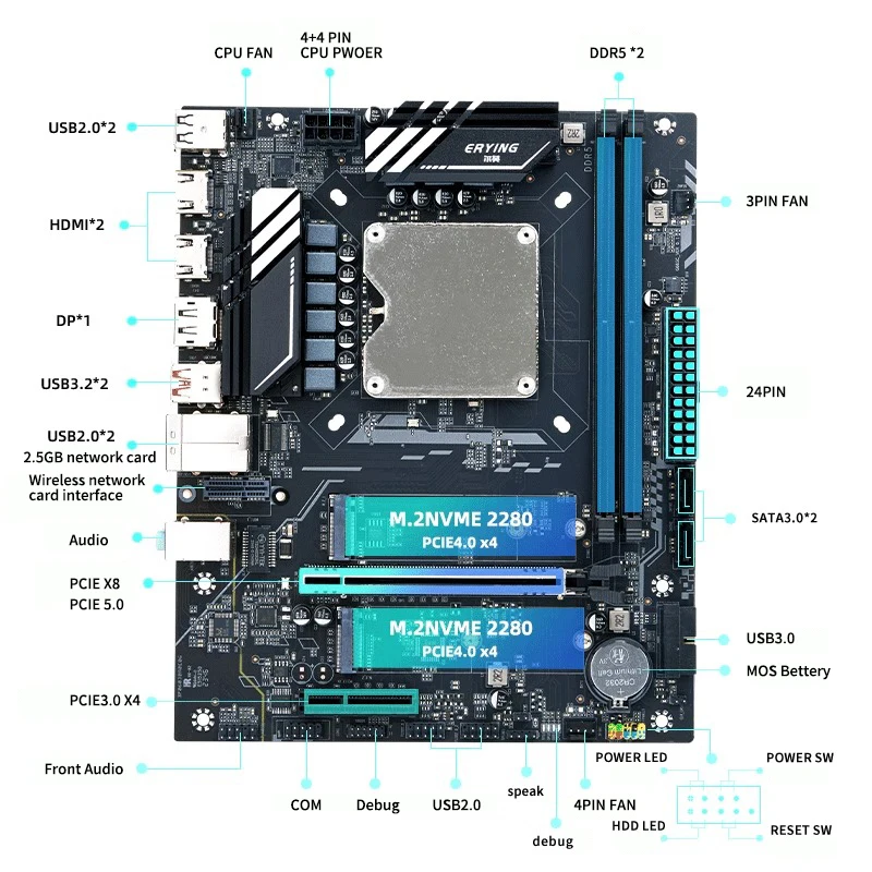 New CPU and Motherboard Combination Kit DDR4 CPU I5 13500H I7 13620H ...
