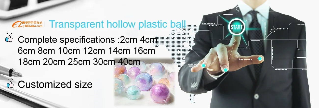 Big Open Hollow Clear Ornament Ball Plastic - Available in Multiple ...