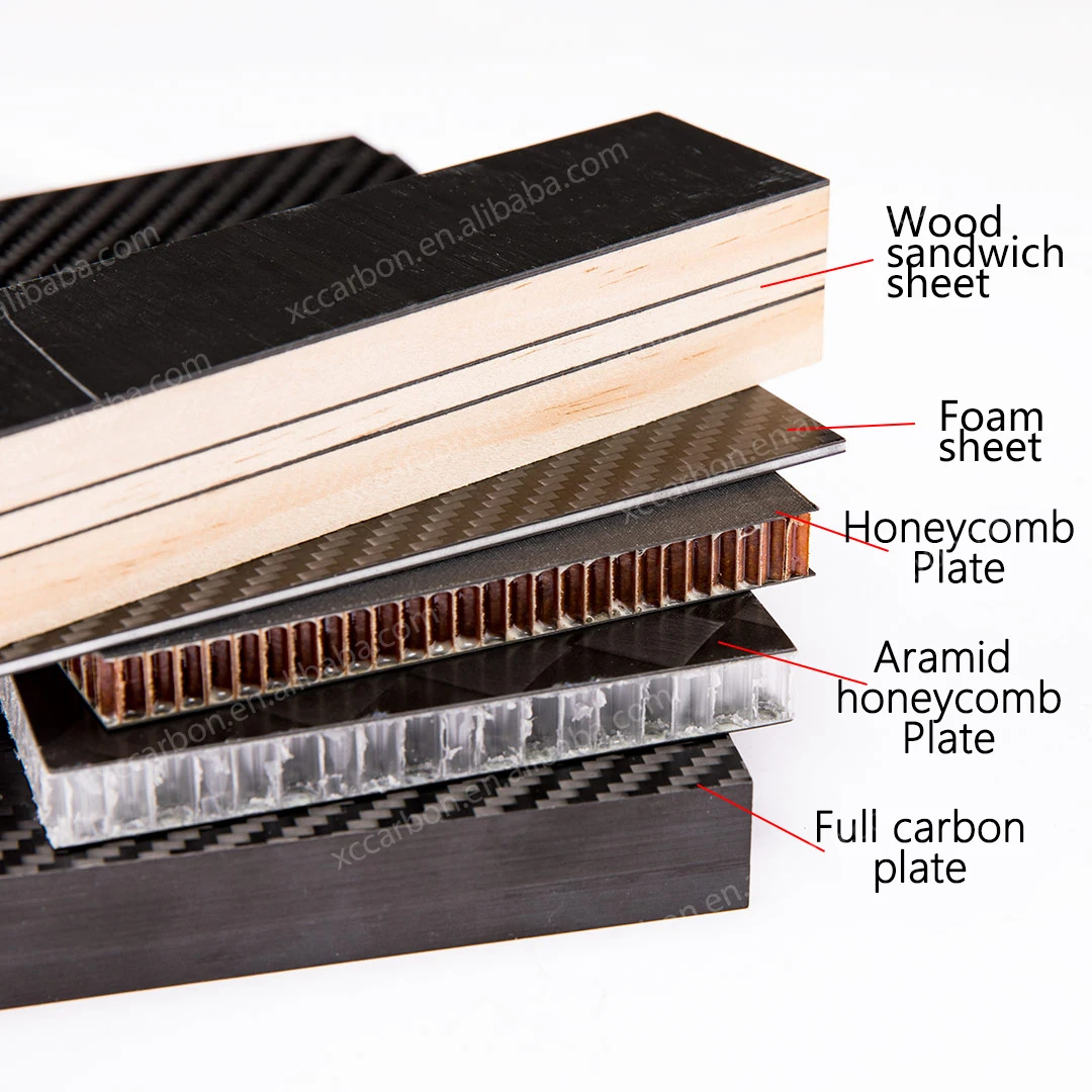 XC Carbon Fiber Laminated Sheet - 5mm Thickness Custom Service
