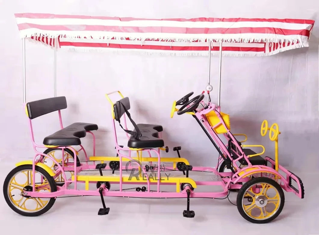 Double Quad Bike Tandem - Four People Bike Adventure