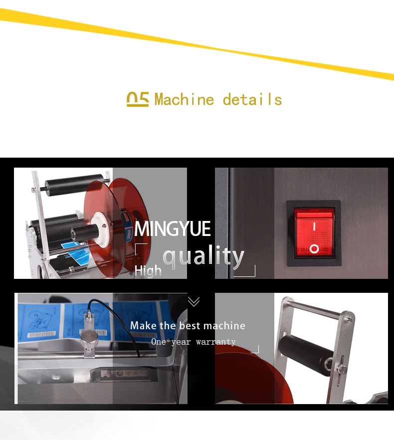 Simple Structure Electric Manual Labeling Machine,Easy Operated Bottle ...