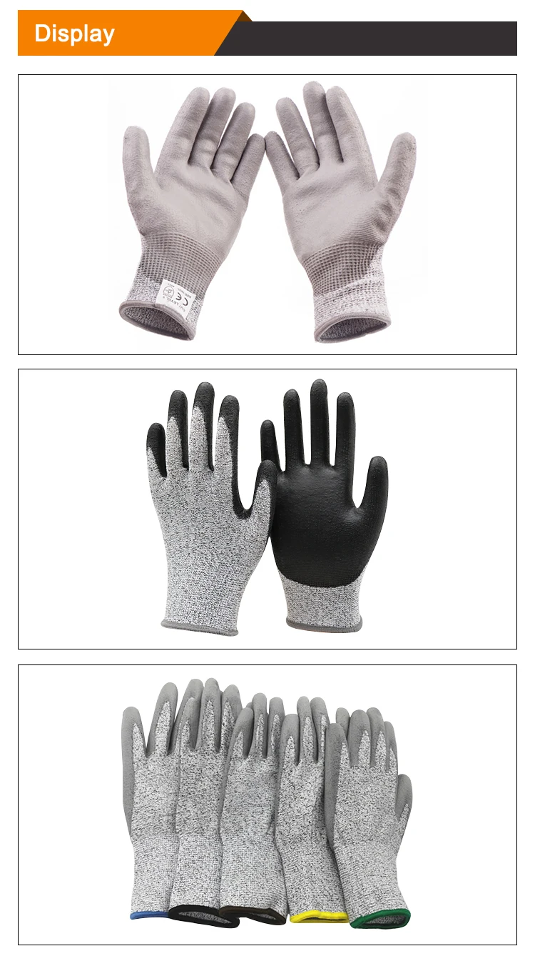 En388 4543 Safety Gloves Cut Resistant Level 3 Glass Handling Wood ...