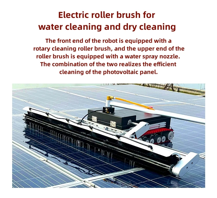 X61 Best Selling Automatic Solar Panel Cleaning Robot Automatic Solar ...