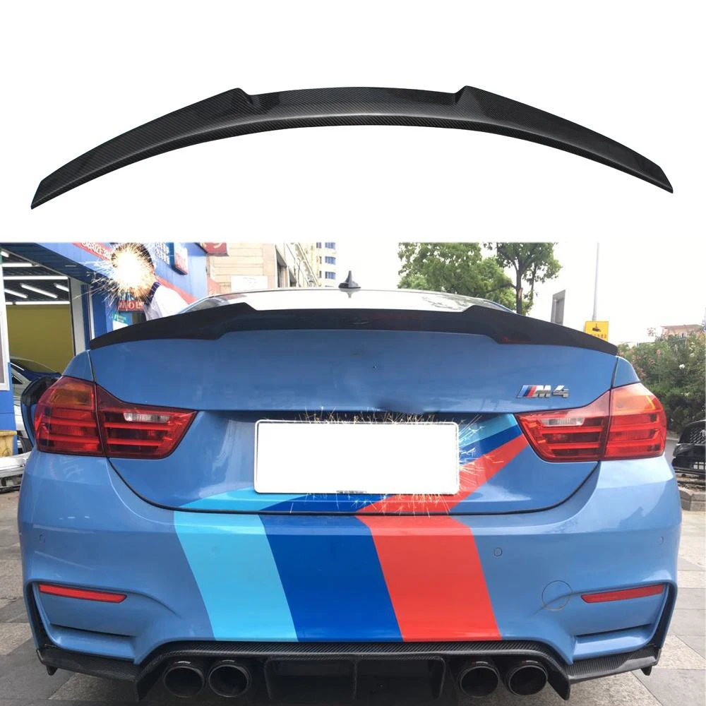F82 M4 Style Real Carbon Fiber Rear Spoiler Wing For Bmw 4 Series M4 ...