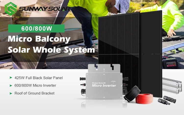 Sunway Mini Micro 600w 800w Solar Power System 1000w Balcony Solar ...