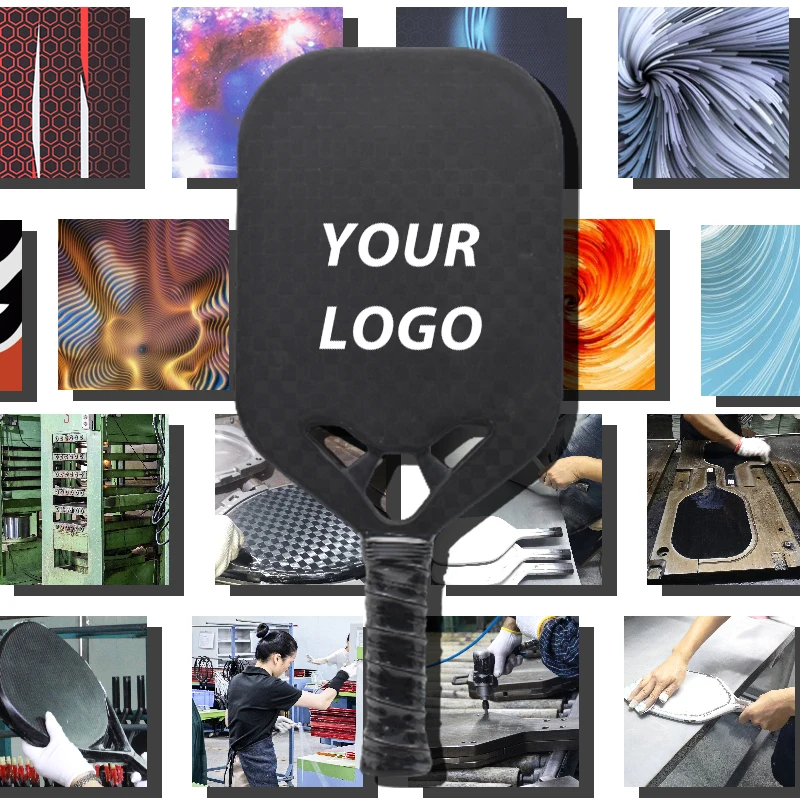 Professional Thermoformed T700 Carbon Fiber Pickleball Paddle Plain ...