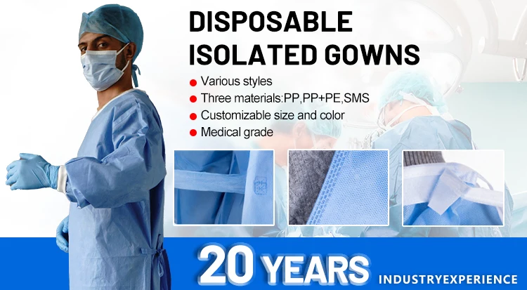 Custom Disposable Isolation Gown - Medical Protective Clothing