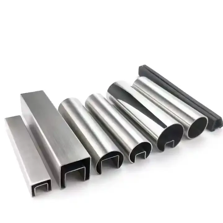 Stainless Steel U-shape Slot Groove Tube / Pipe for 8-20 Channel Glass ...
