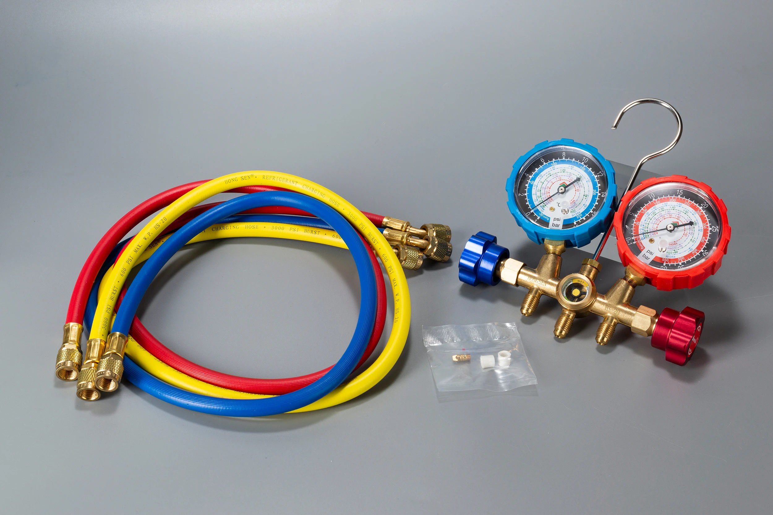 Hongsen Manifold Gauge Set Hs-536c With Integrated Copper Calve ...