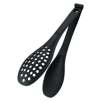 3 In 1 Detachable Nylon Kitchen Tongs Cooking Spoon Salad Tongs Dessert ...