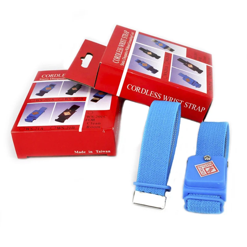 Blue Wireless Esd Wrist Strap Antistatic Wrist Band Non-cable ...