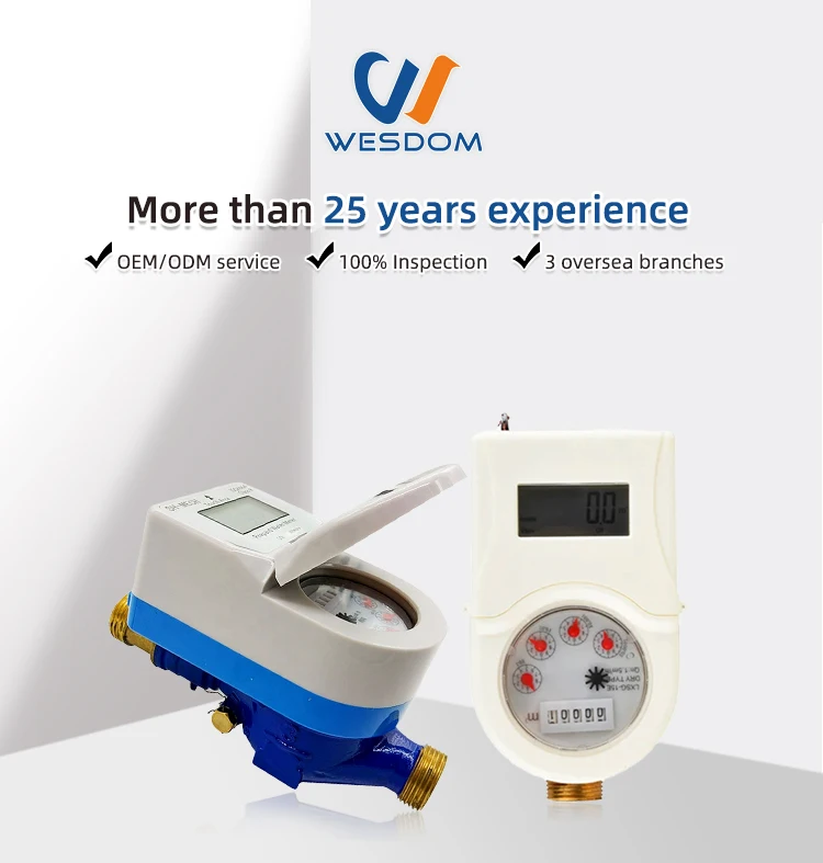 Smart Ic Card Prepaid Water Meter Plastic Body Valve With Sim Card ...