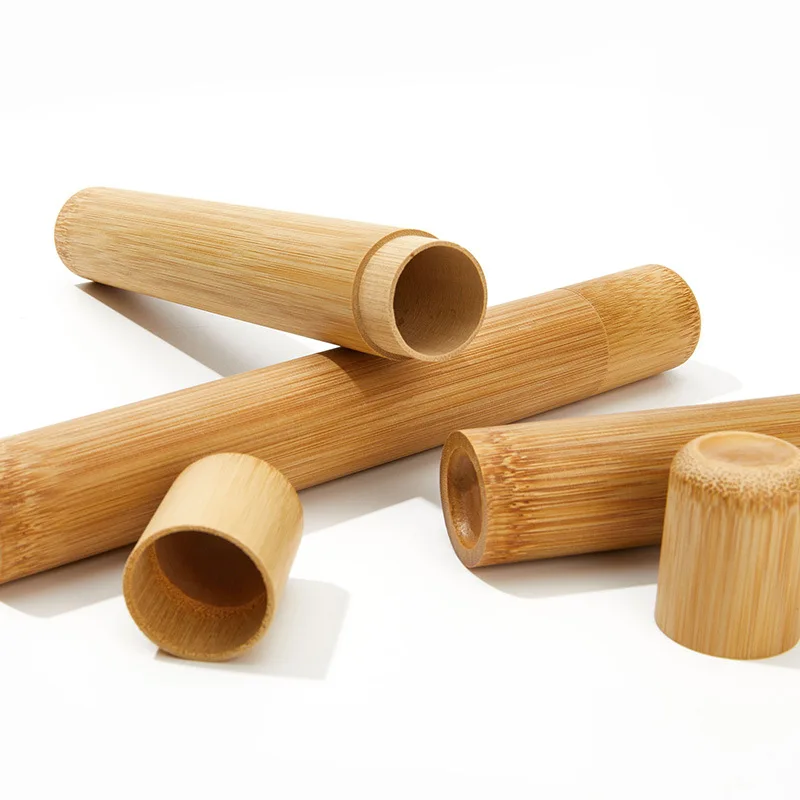 Multi Size Natural Bamboo Toothbrush Case Bamboo Tube Incense Tube ...