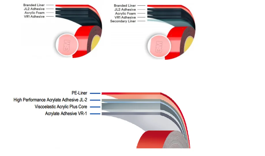 3M Acrylic Plus Tape EX4011 - Heat-Resistant & Double Sided