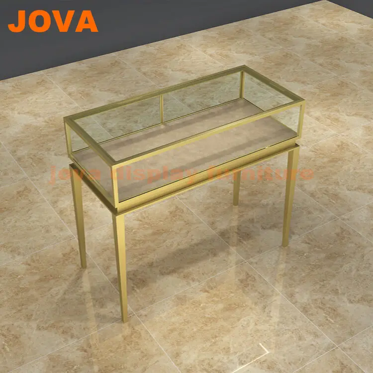 Showroom Display Case Square Cabinet Gold Jewelry Standard Showcase ...