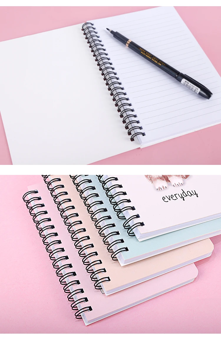 2023 Cat Animal Prints Notebook - Kawaii Spiral Hardcover