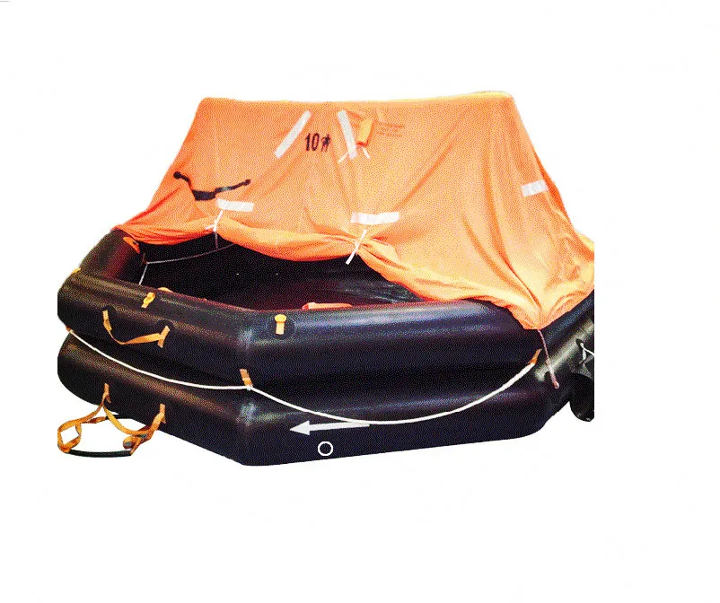 10 person rigid liferaft throw overboard life raft Reversible ...