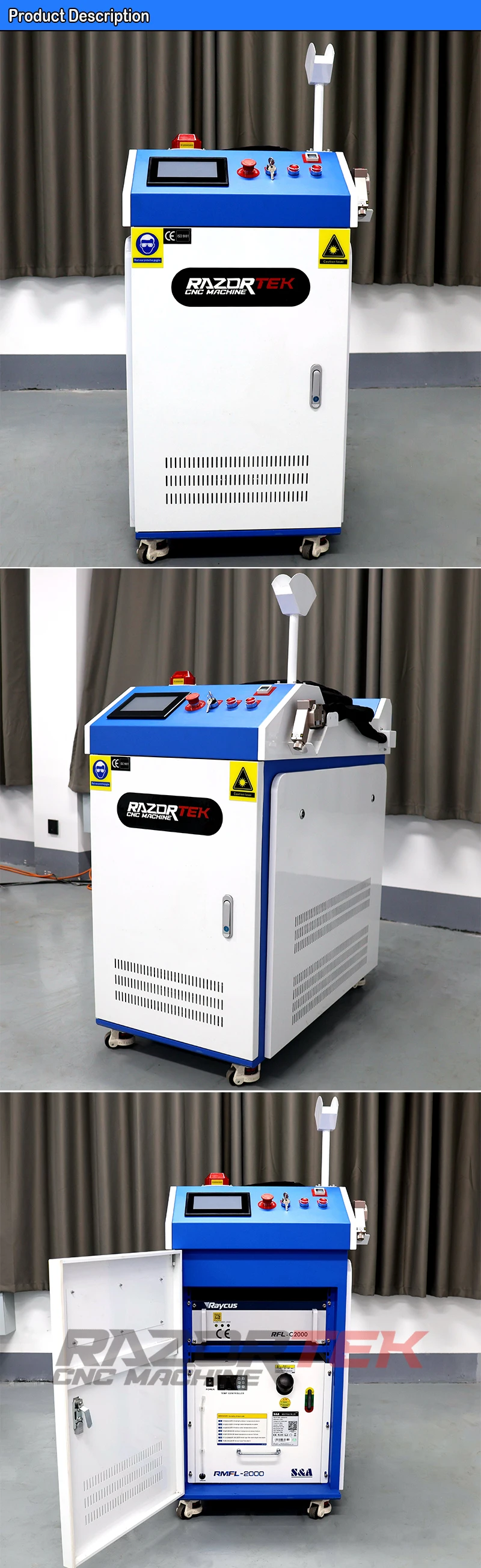 Razortek Laser Cleaning Machine Rust Removal Handheld Laser Rust ...