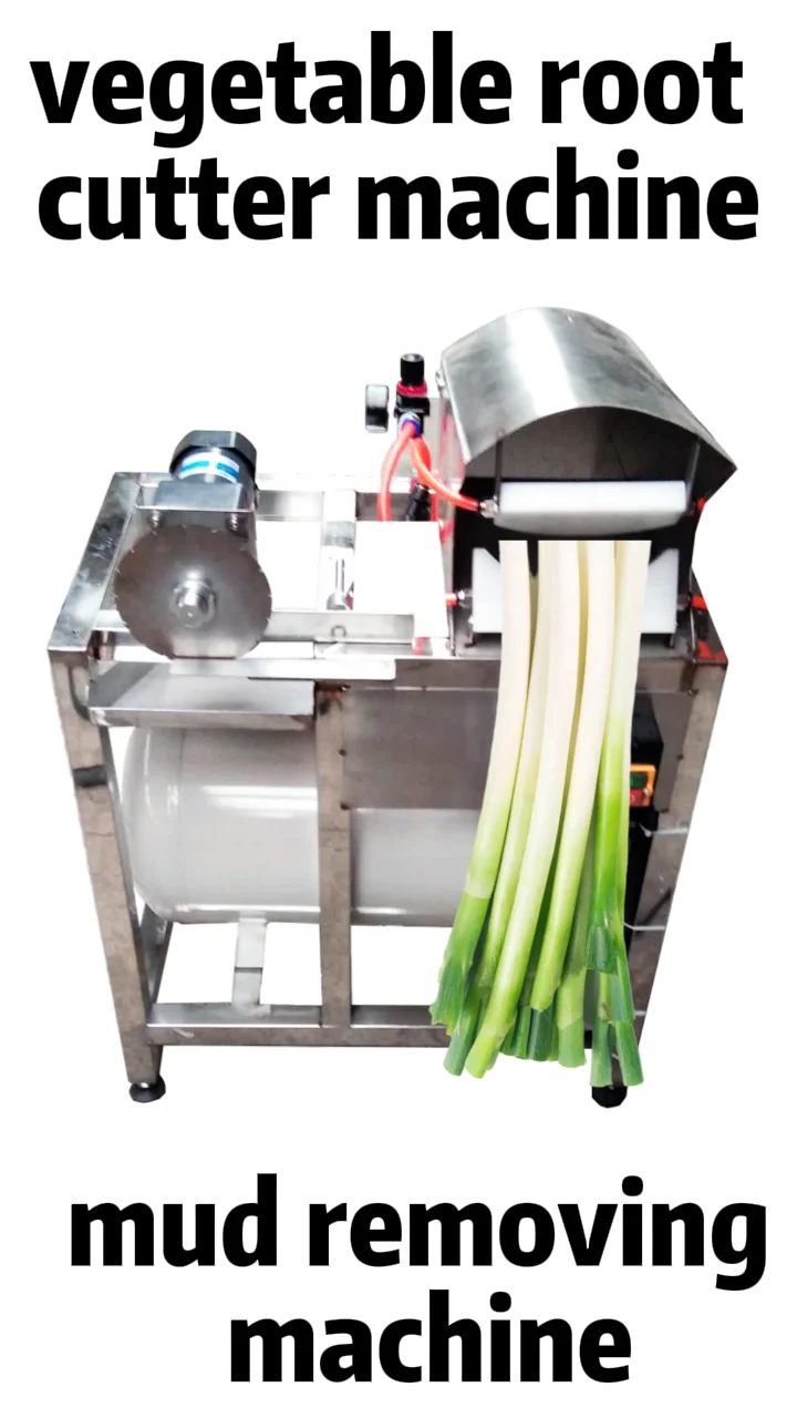 Pneumatic Green Onion Peeling Machine Chives Root Cutting Impurity ...