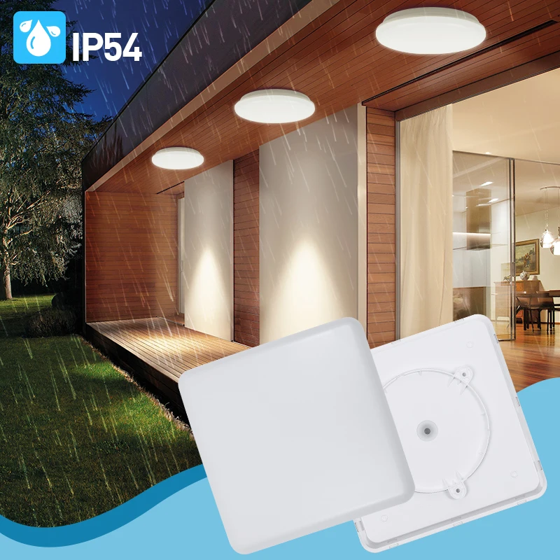 Surface Mounted Motion Sensor Emergency Light 12w Round Square Led ...