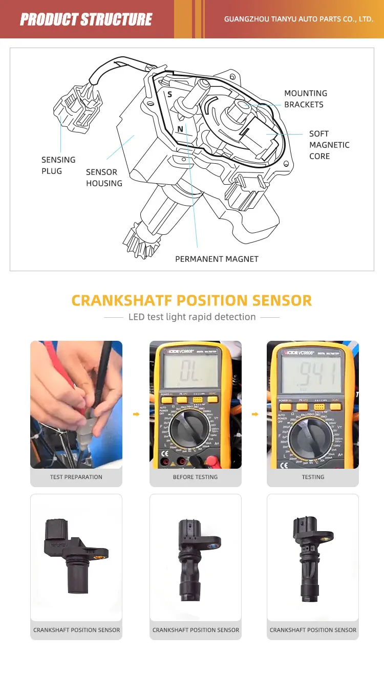 Crankshaft Position Sensor for Toyota DUET & Daihatsu CUORE