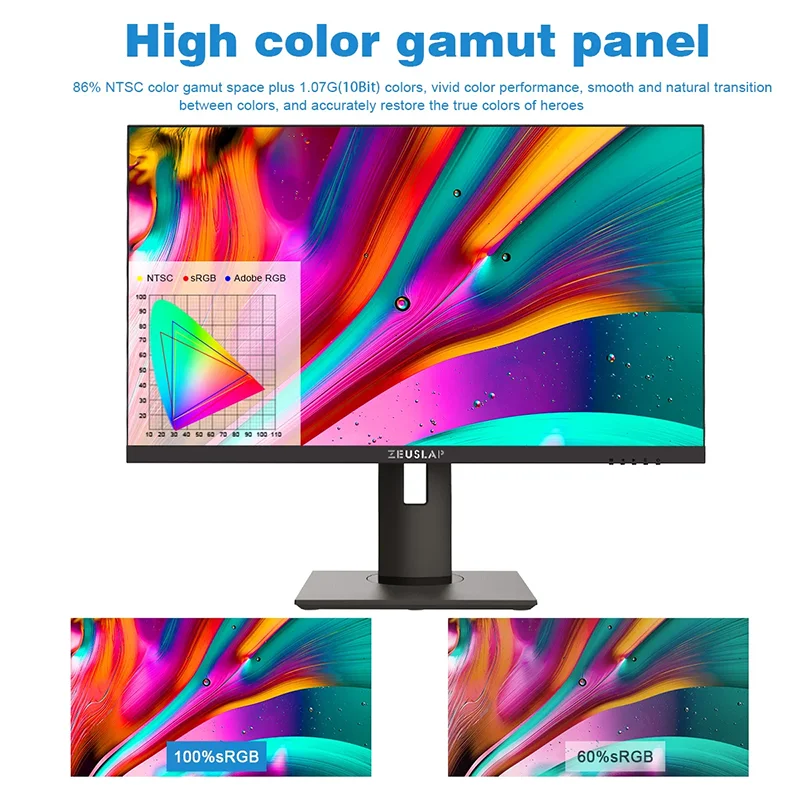 Zeuslap 27 Inch 2k 165hz Led Screen Qhd Gaming Smart Tv System Monitor ...