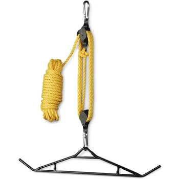 Jh-mech Heavy-duty Hunting Hoist Holding 400lbs Gambrel Pulley Lift ...