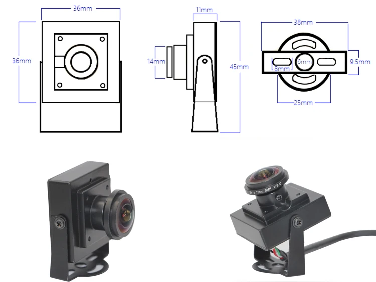 Customizable Support Uvc Protocol Ar0230 Hd 1080p Usb Drone Fish Eye ...